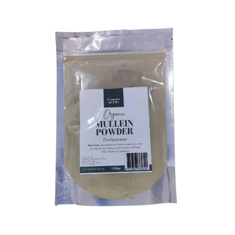 Organic Mullein Leaf Powder 150g – Grasses of Life